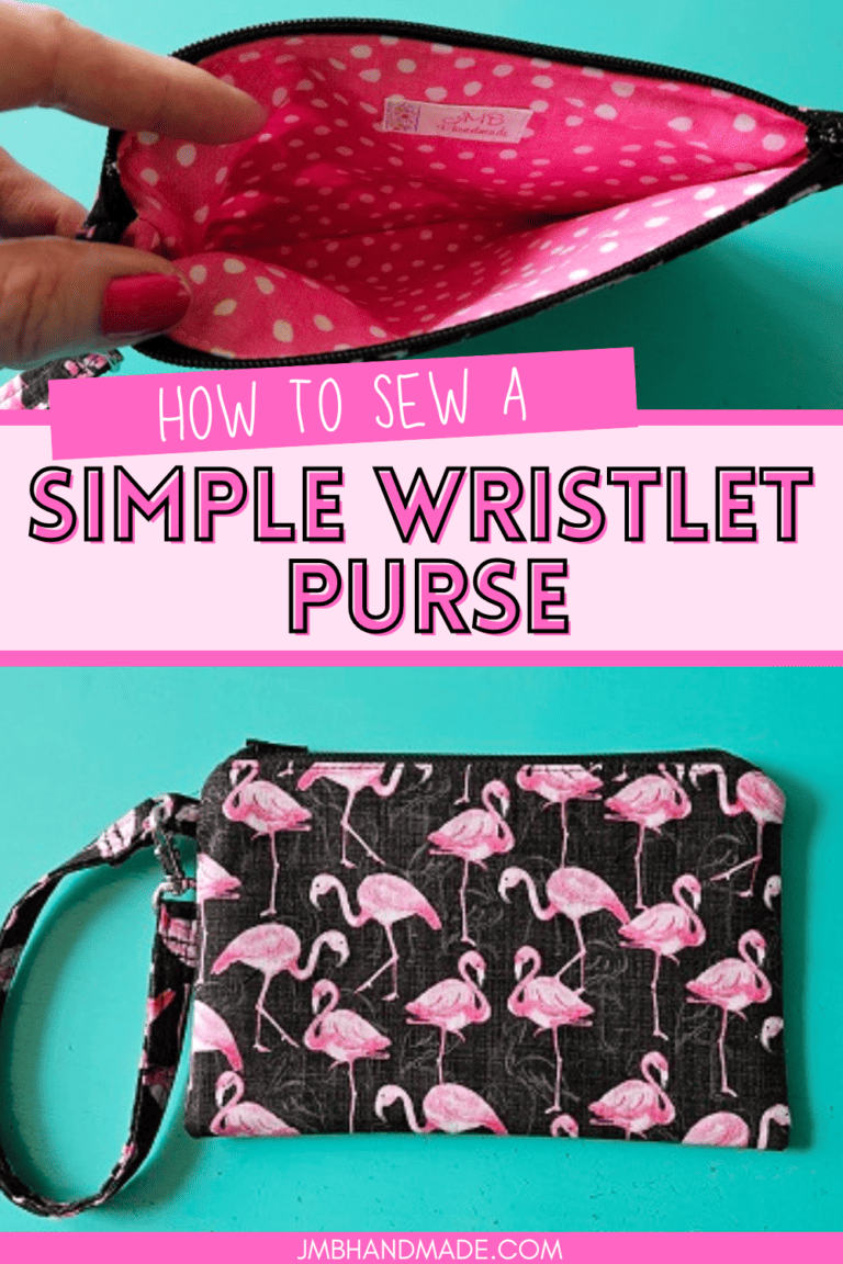 How to Sew a Simple Wristlet Purse - JMB Handmade