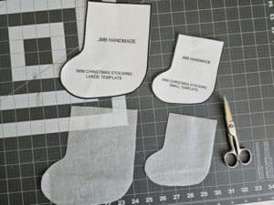 Mini Christmas Stocking Sewing Pattern - Two Sizes - JMB Handmade