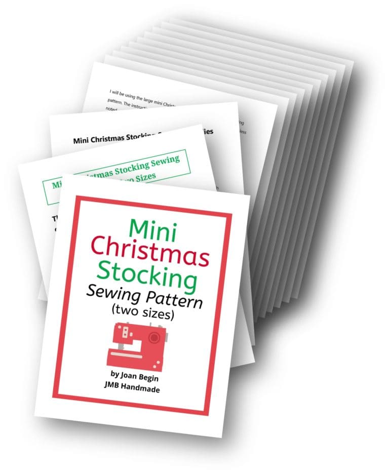 Mini Christmas Stocking Sewing Pattern - Two Sizes - JMB Handmade