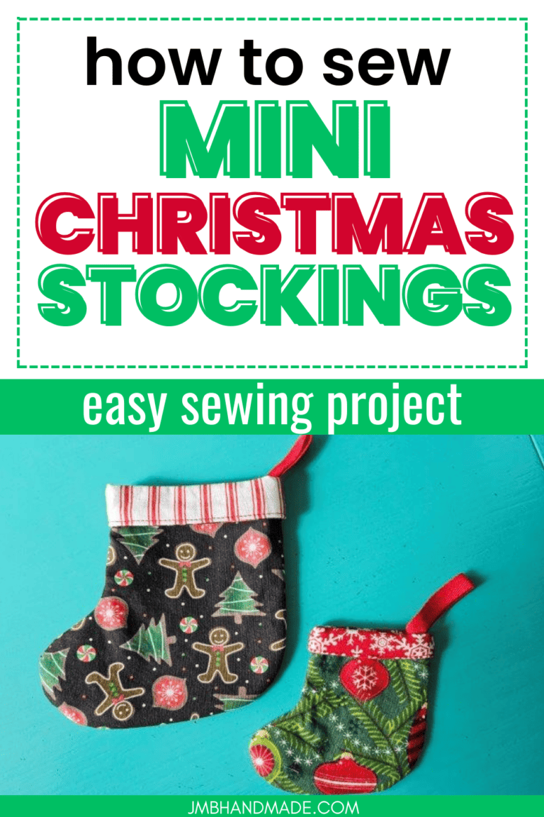 Mini Christmas Stocking Sewing Pattern - Two Sizes - JMB Handmade
