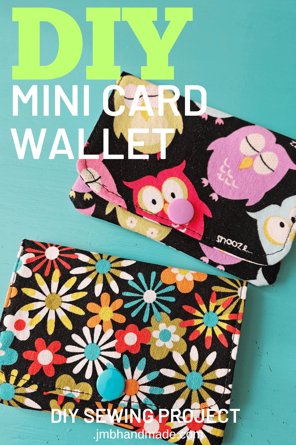 Easy DIY Mini Card Wallet Sewing Project - JMB Handmade