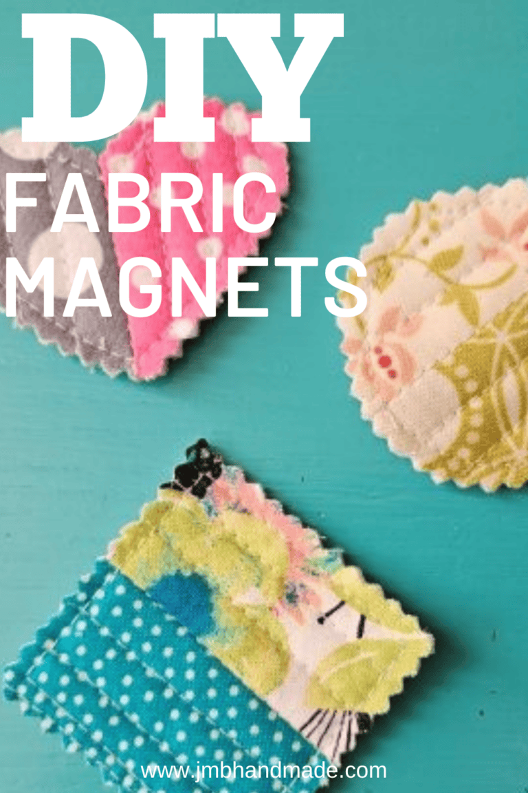 DIY Fabric Magnets in Three Shapes - Sewing Tutorial - JMB Handmade