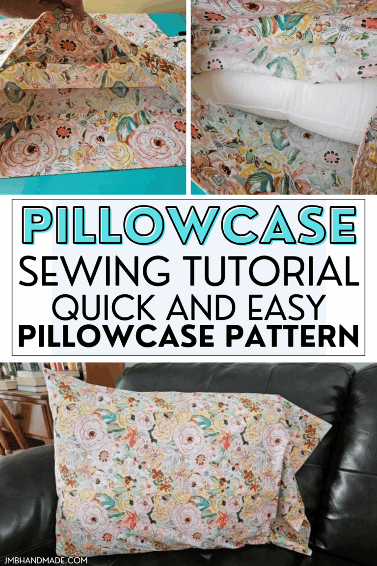 How to Sew a Standard Size Pillowcase - Sewing Pattern - JMB Handmade