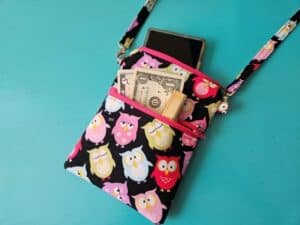 DIY Crossbody Cell Phone Purse - Sewing Tutorial - JMB Handmade